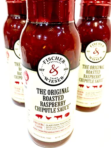 Fischer & Wieser The Original Roasted Raspberry Chipotle Sauce 10.5 Oz (Pack of 3)