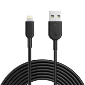 anker iphone charger cable, powerline ii lightning cable (10ft), durable cable, mfi certified for iphone xs/xs max/xr/x / 8/8 plus /7/7 plus, ipad 8