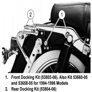 TCMT Detachables Front Docking Hardware Kit Fits For HarleyTouring Road King Road Glide Street Glide Electra Glide 1997-2008 Replace 53803-06