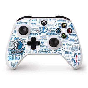 skinit decal gaming skin compatible with xbox one s controller - officially licensed nba dallas mavericks historic blast design