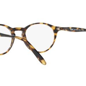 Persol PO3092V Round Prescription Eyewear Frames, Brown/Beige Tortoise/Demo Lens, 50 mm