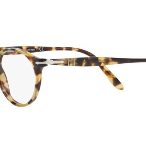 Persol PO3092V Round Prescription Eyewear Frames, Brown/Beige Tortoise/Demo Lens, 50 mm