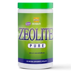 zeolite pure | full body detox cleanse | safe, gentle, & effective energy booster that supports gut health, mental clarity, & healthy inflammation response | original zeolite powder (400 servings)