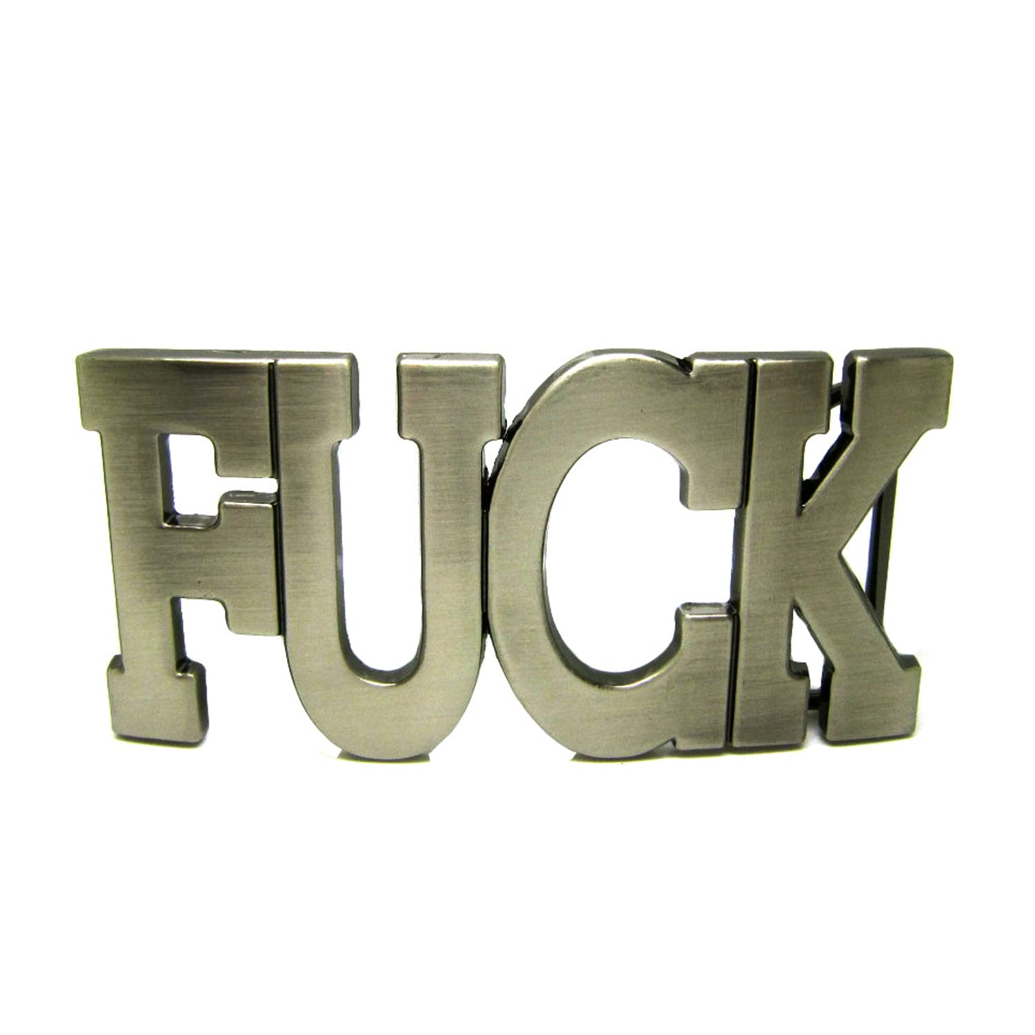 MASOP Personalized Letter F**K Funny Casual Boys Metal Belt Buckles Accessories