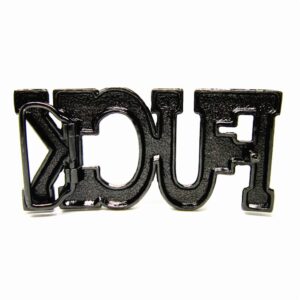 MASOP Personalized Letter F**K Funny Casual Boys Metal Belt Buckles Accessories