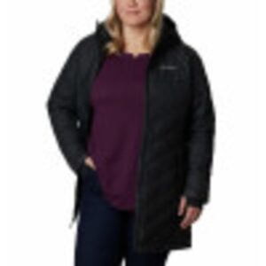 Columbia Women's Heavenly Long Hooded Jacket, Black, Large