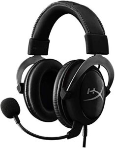 hyperx cloud ii gaming headset - 7.1 surround sound - memory foam ear pads - durable aluminum frame - works with pc, xbox, ps4 - gun metal (renewed)