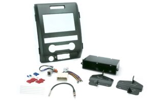 scosche install centric icfd7bn ford 2009-12 f-150 xl (base) pickup complete installation solution for car stereos, black