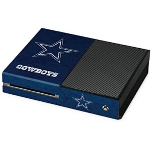 skinit decal gaming skin compatible with xbox one console - officially licensed nfl dallas cowboys distressed design