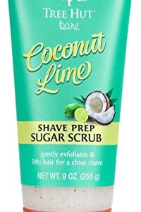 Tree Hut Bare Shave Prep Sugar Scrub, 9oz, Essentials for Soft, Smooth, Bare Skin