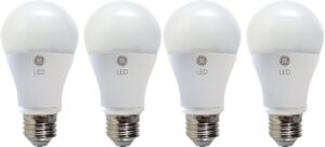 ge lighting 67615 led a19 light bulb with medium base, 10.5-watt, soft white, 4-pack, 4 count (pack of 1)