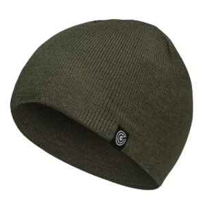 original beanie cap - soft knit beanie hat - warm and durable (forest green)