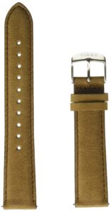 timex tw7c08500 two-piece 20mm brown leather quick-release strap