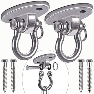 benelabel heavy duty swing hangers - set of 2 stainless steel hooks for hammock, yoga, sandbag - 900kg capacity - indoor & outdoor use