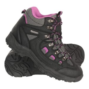 Mountain Warehouse Adventurer Womens Waterproof Hiking Boots Black Womens Shoe Size 8 US