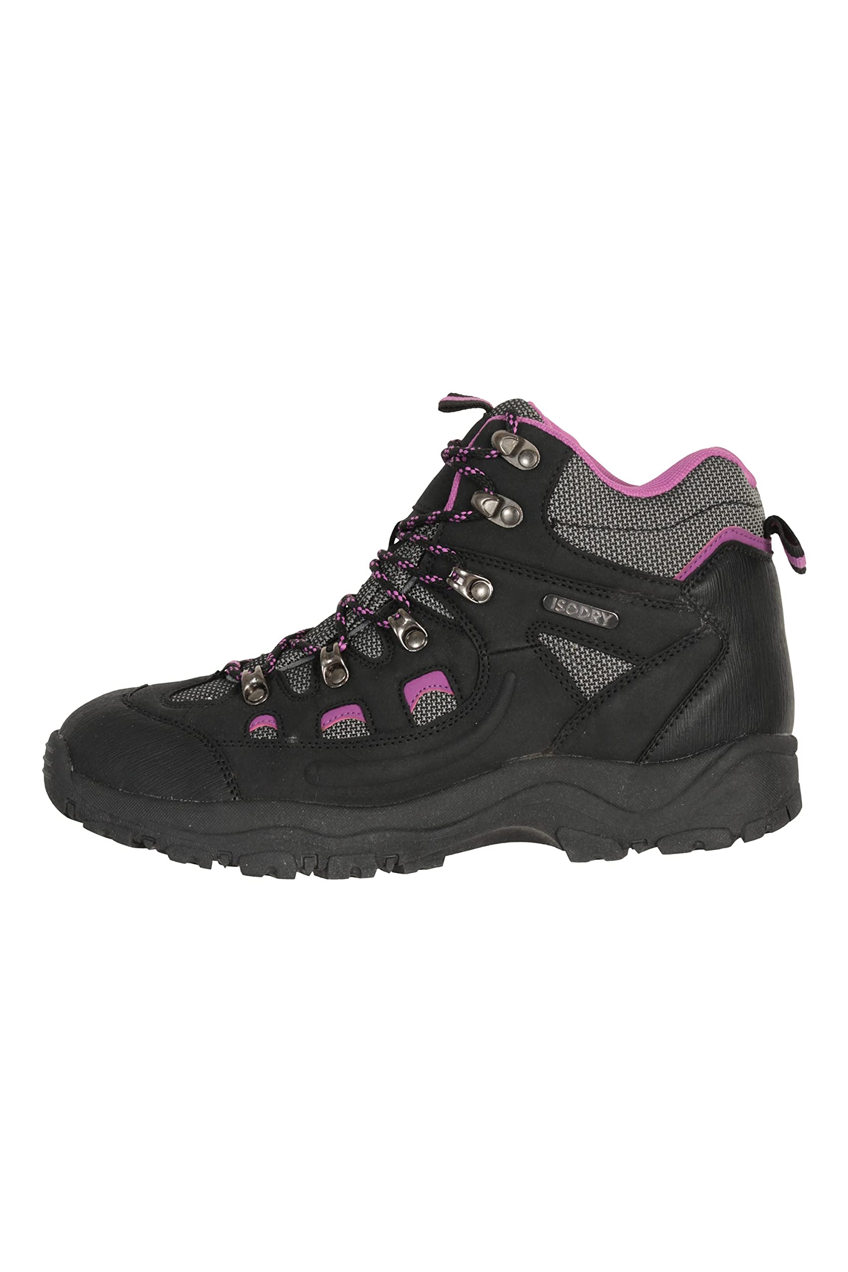 Mountain Warehouse Adventurer Womens Waterproof Hiking Boots Black Womens Shoe Size 8 US