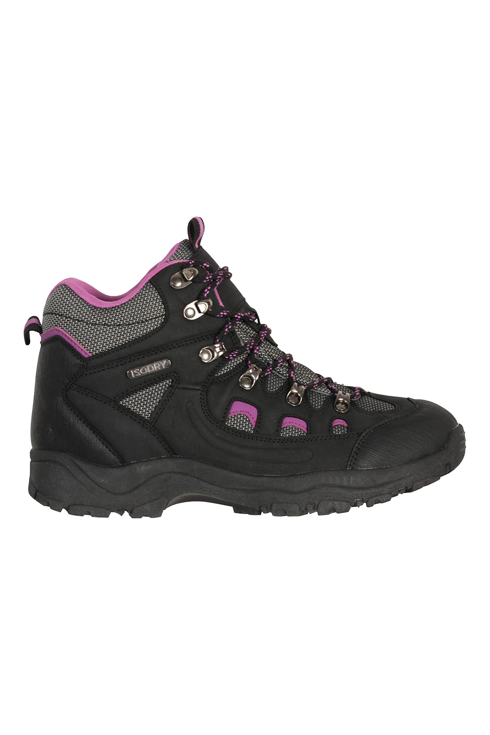 Mountain Warehouse Adventurer Womens Waterproof Hiking Boots Black Womens Shoe Size 8 US