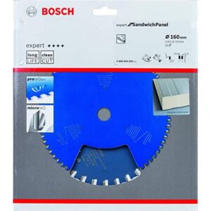 bosch accessories 0 w 0 v 2608644365 ex sh h 160x20 mm circular saw blade with 30 teeth, blue