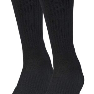 Under Armour Train Crew Socks, 2-Pair, Black, Shoe Size: Mens 4-8, Womens 6-9