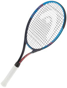 head ti. reward tennis racket - pre-strung head light balance 27 inch racquet - 4 3/8 in grip, blue/black