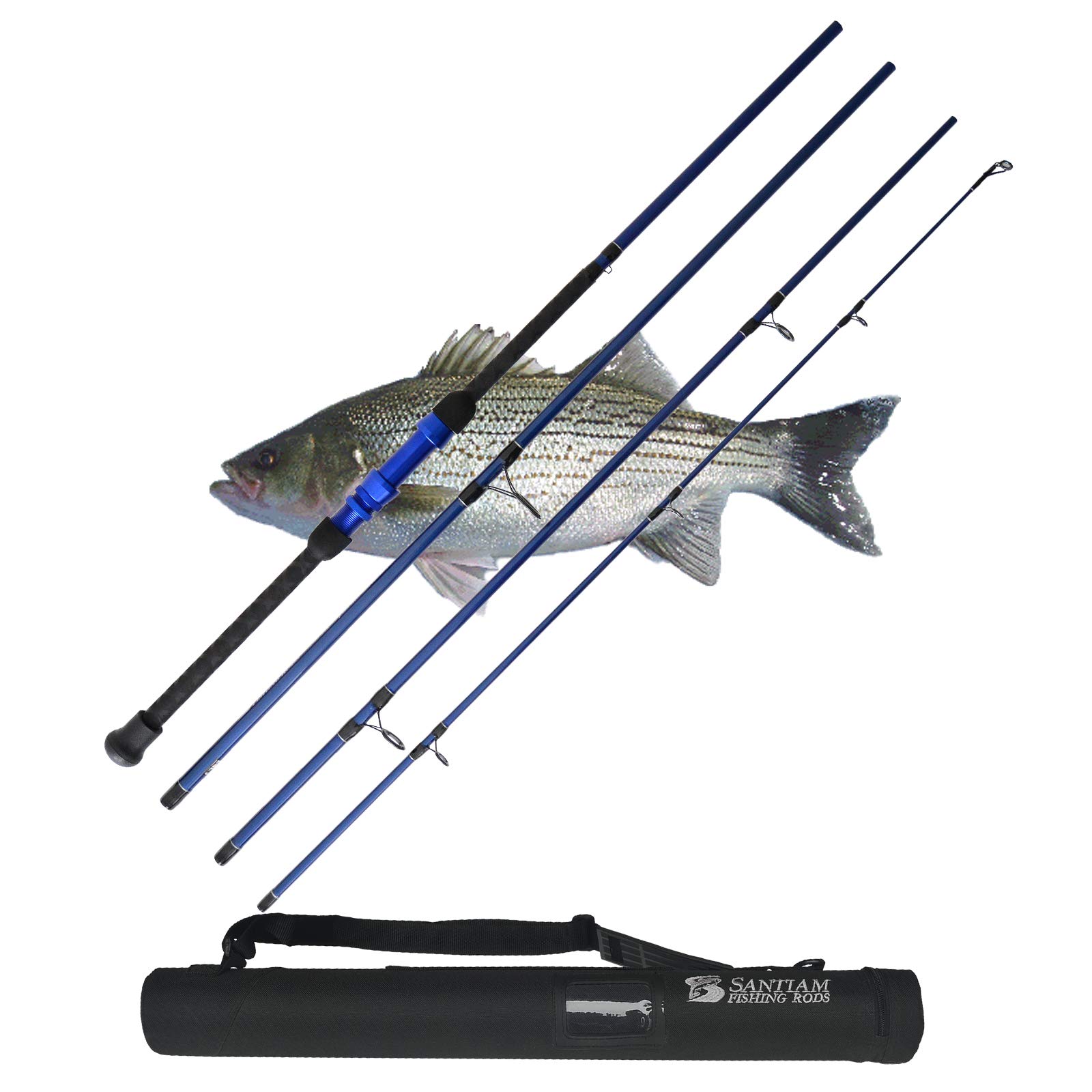 Santiam Fishing Rods Travel Rod 4 Piece 10' 12-25lb Surf Rod