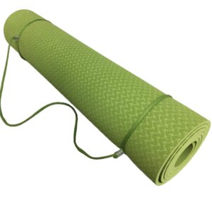 savvycraft eco friendly premium yoga mat non-pvc non-toxic non-heavy-metals non-irritating odor with strap carrier included