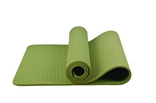 SavvyCraft Eco Friendly Premium Yoga Mat Non-PVC Non-toxic Non-heavy-metals Non-irritating Odor with Strap Carrier Included