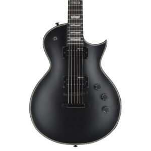 esp ltd ec-256 electric guitar, black satin