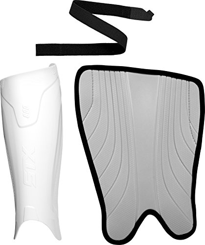 STX Field Hockey Stallion 800 Shin Guard, White , Large/X-Large