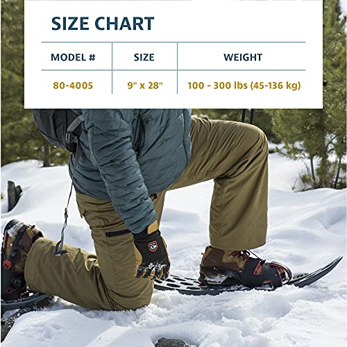 Yukon Charlie's Flex Spin Snowshoe, 9-inch x 28-inch