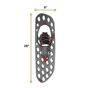 Yukon Charlie's Flex Spin Snowshoe, 9-inch x 28-inch