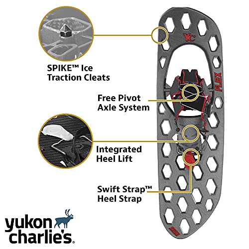 Yukon Charlie's Flex Spin Snowshoe, 9-inch x 28-inch