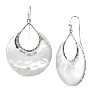 silpada .925 sterling silver earrings for women, jewelry gift idea, crescent drop'