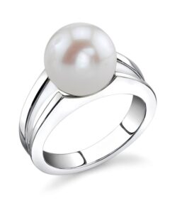 the pearl source 10-11mm genuine white freshwater cultured pearl kasandra ring for women