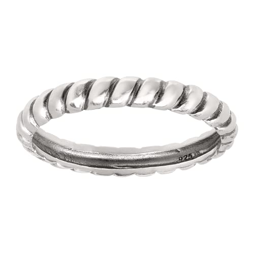 Silpada 'Belle Fleur' Twisted Stacking Ring in Sterling Silver, Size 7, Size 7