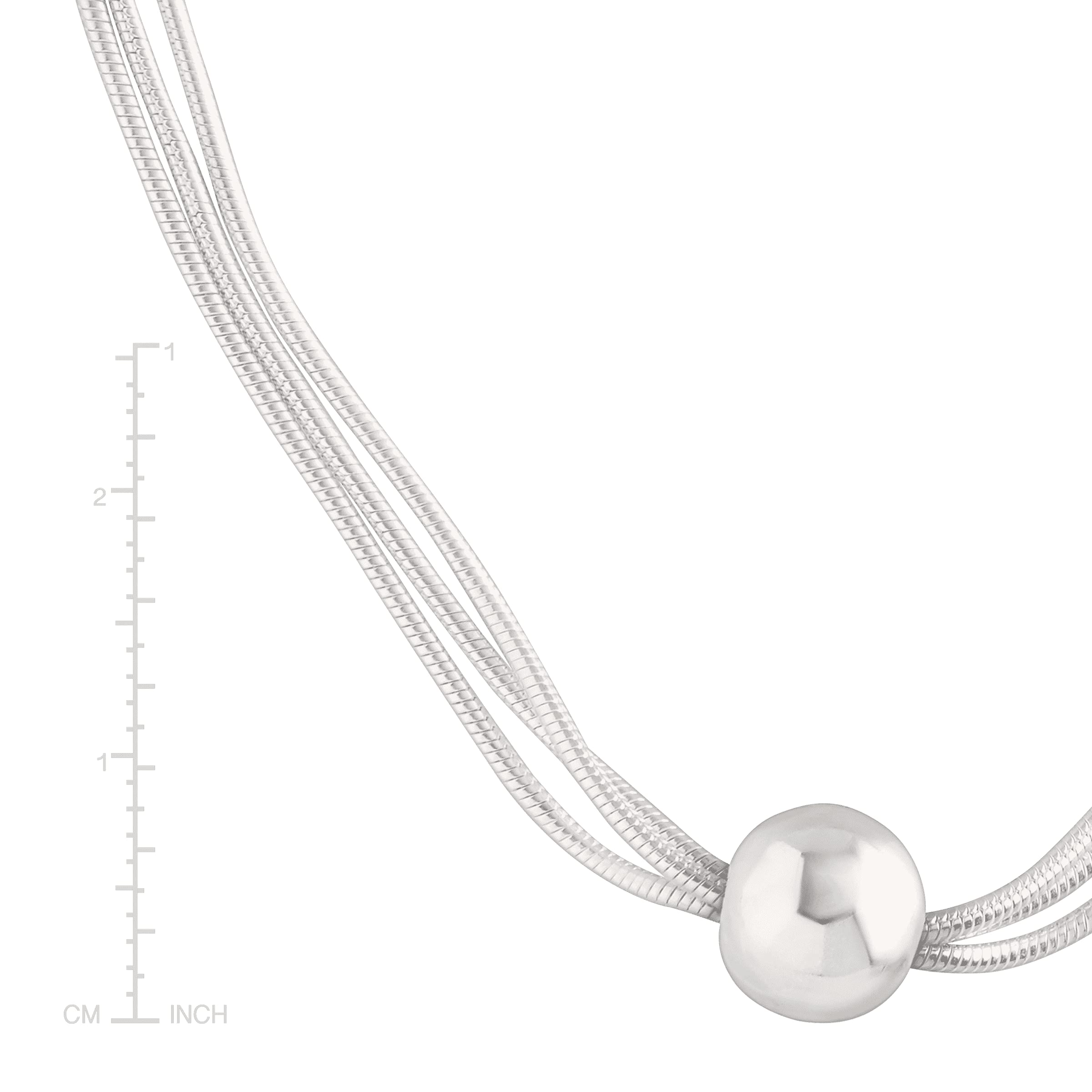 Silpada 'Thoreau' Multi-Strand Bead Necklace in Sterling Silver, 16''