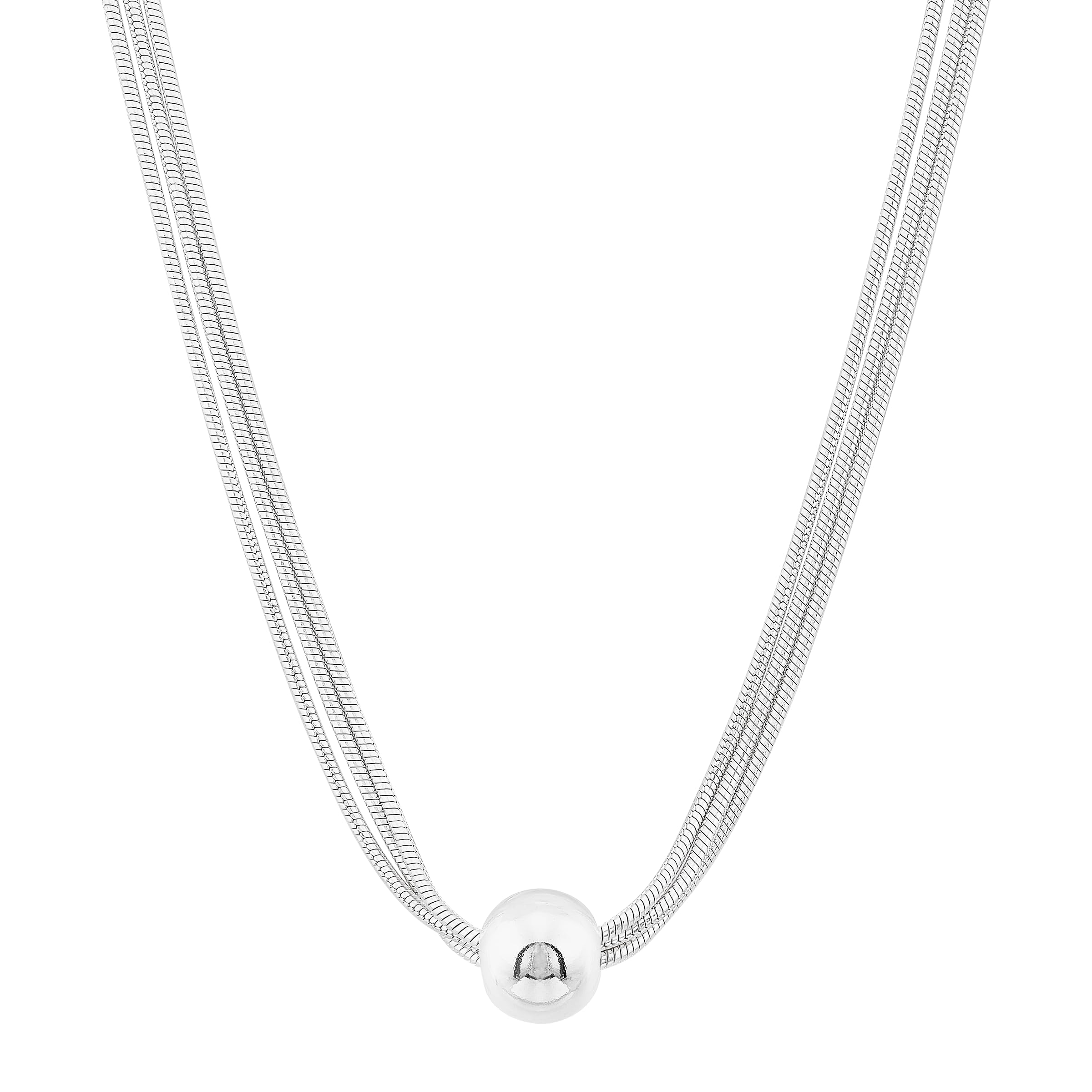 Silpada 'Thoreau' Multi-Strand Bead Necklace in Sterling Silver, 16''