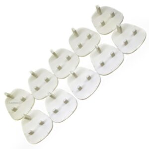 ab tools-silverline 10pk mains baby proof plug socket cover protector protection guard sil165