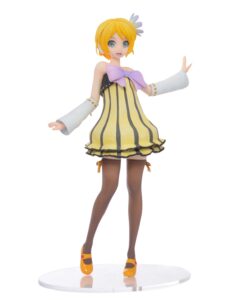 sega 115-1011810 kagamine rin project diva future tone cheerful candy spm premium action figure, 11"