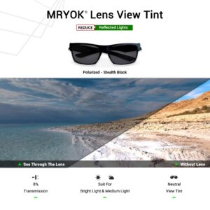 Mryok Polarized Replacement Lenses for Spy Optic Logan - 59mm - Stealth Black