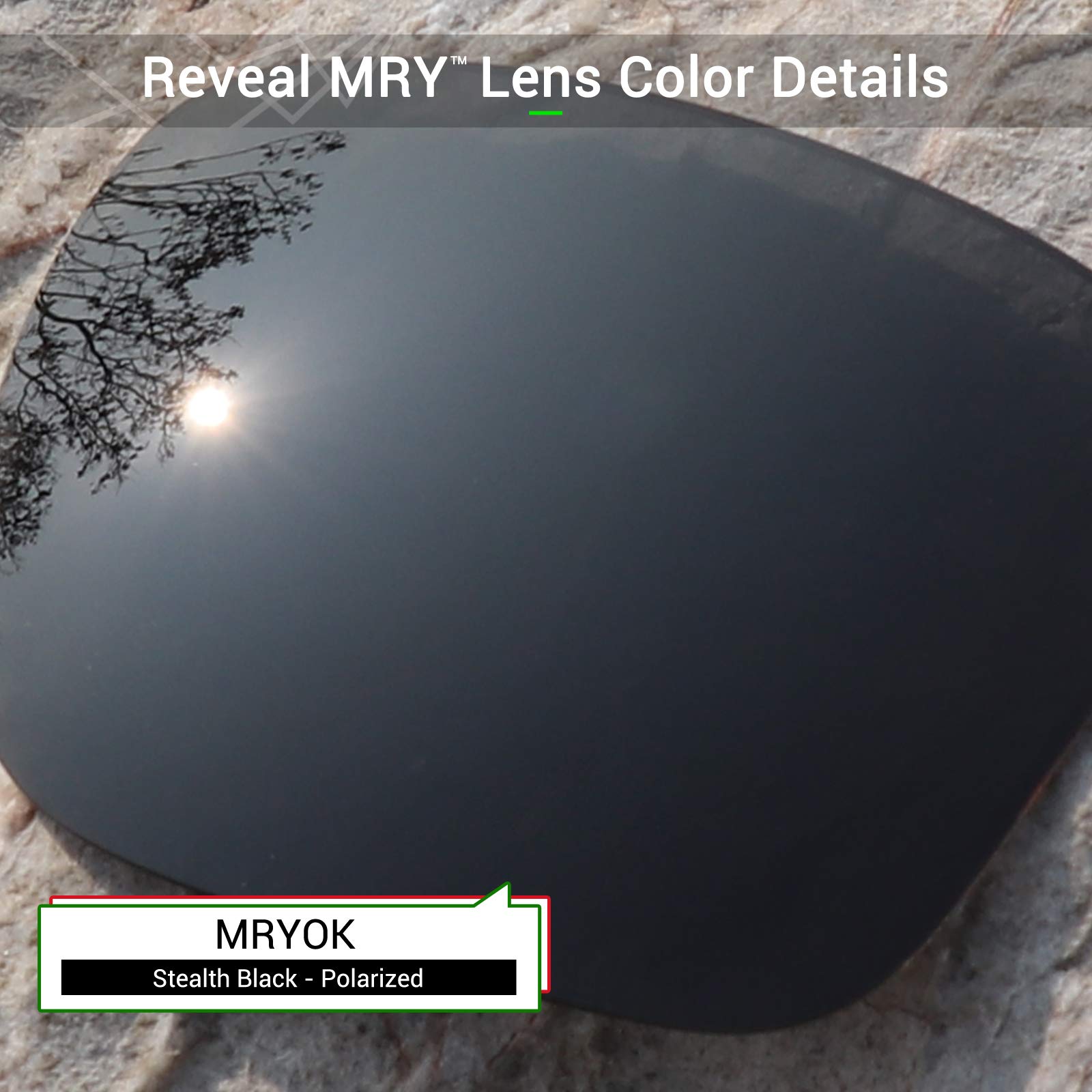 Mryok Polarized Replacement Lenses for Spy Optic Logan - 59mm - Stealth Black