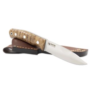 Casstrom No.10 SFK - Stainless/Flat/Stab Birch - Fixed