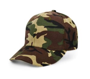 ultrakey mens army military camo cap baseball casquette camouflage hats for men hunting (green)