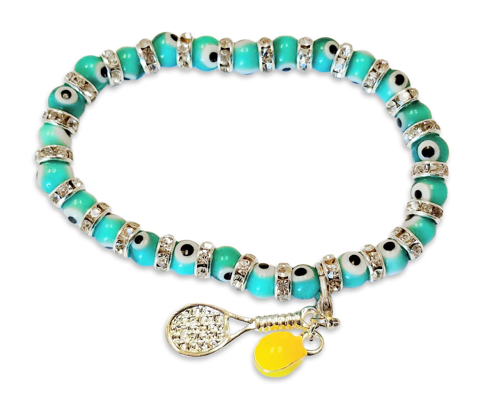 Tennis Karma Bracelet - Great Tennis Gift for Women (Turquoise)