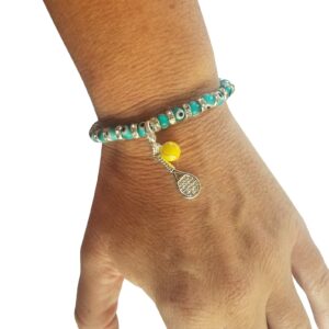 Tennis Karma Bracelet - Great Tennis Gift for Women (Turquoise)