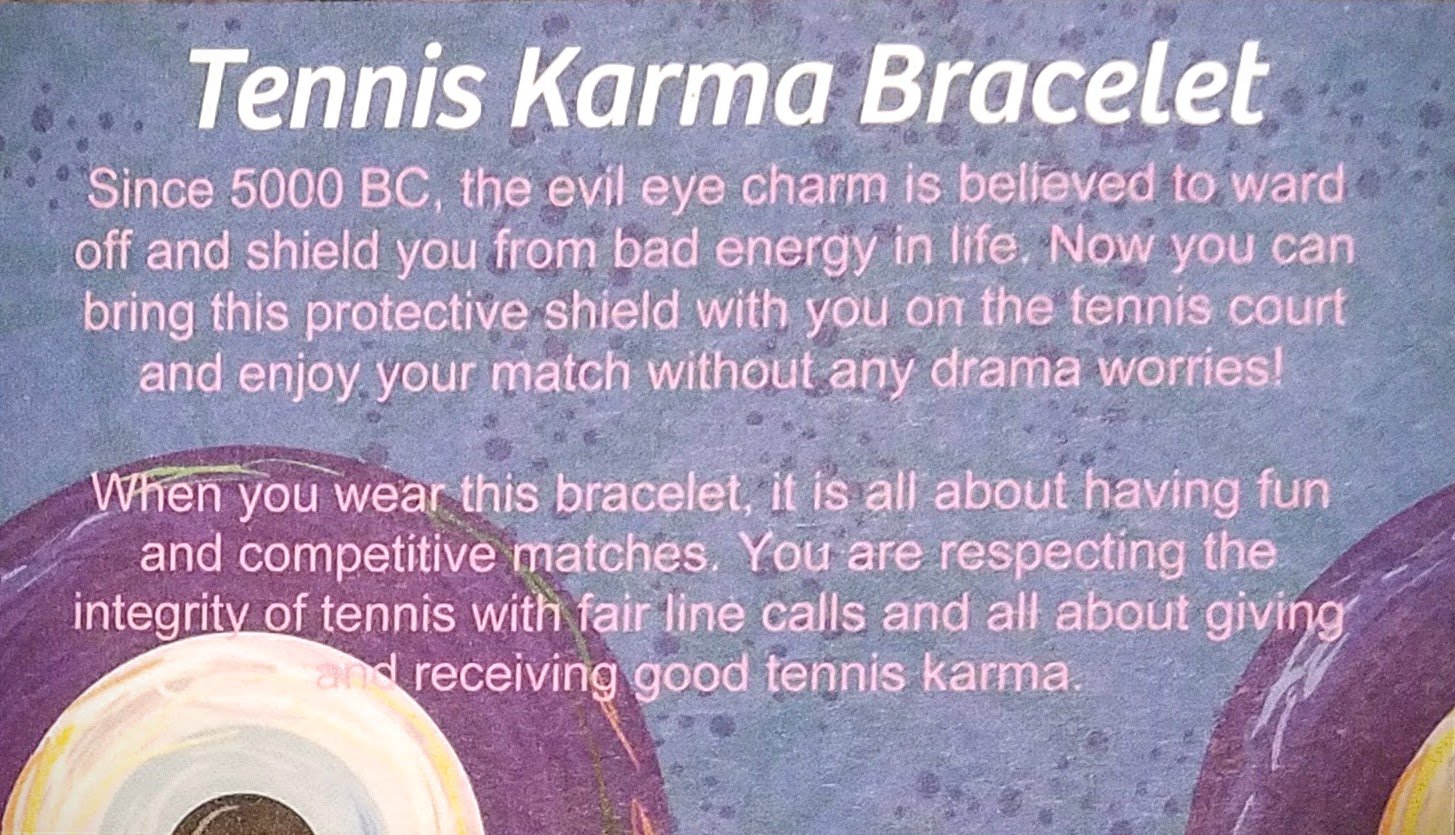 Tennis Karma Bracelet - Great Tennis Gift for Women (Turquoise)