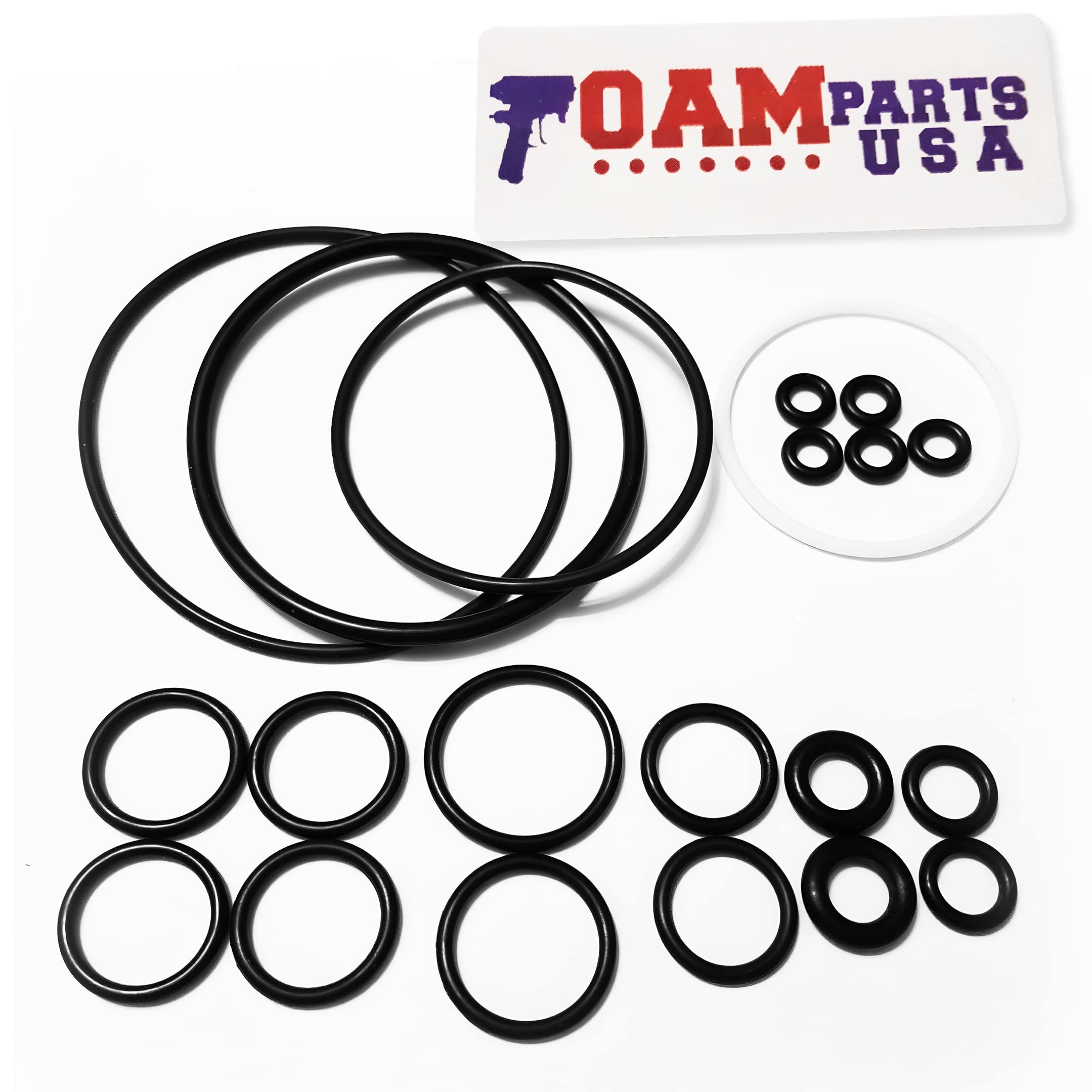 Complete O-Ring Rebuild kit Compatible with Graco Fusion 246355 for air Purge, by Foam Parts USA (1)