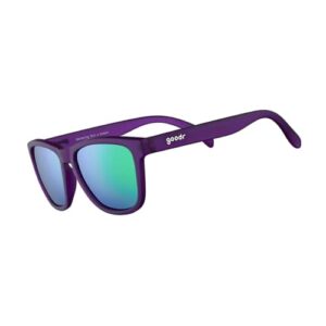 goodr running sunglasses - (purple w/purple&teal lens)