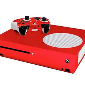 Rockin Red - Vinyl Decal Mod Skin Kit by System Skins - Compatible with Microsoft Xbox One Slim (XB1 Slim)