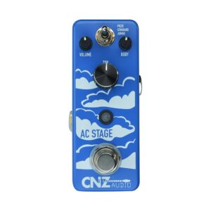 cnz audio ac stage - electric to acoustic guitar effects pedal, true bypass